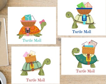 Snail Mail Postcard Set 4 Postcards 130 Thick Cardstock | Etsy