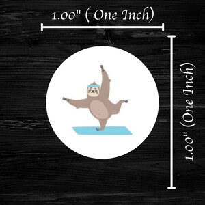 Sloths Circle Stickers 63 Stickers per Sheet 1.0 Circles Great for ...