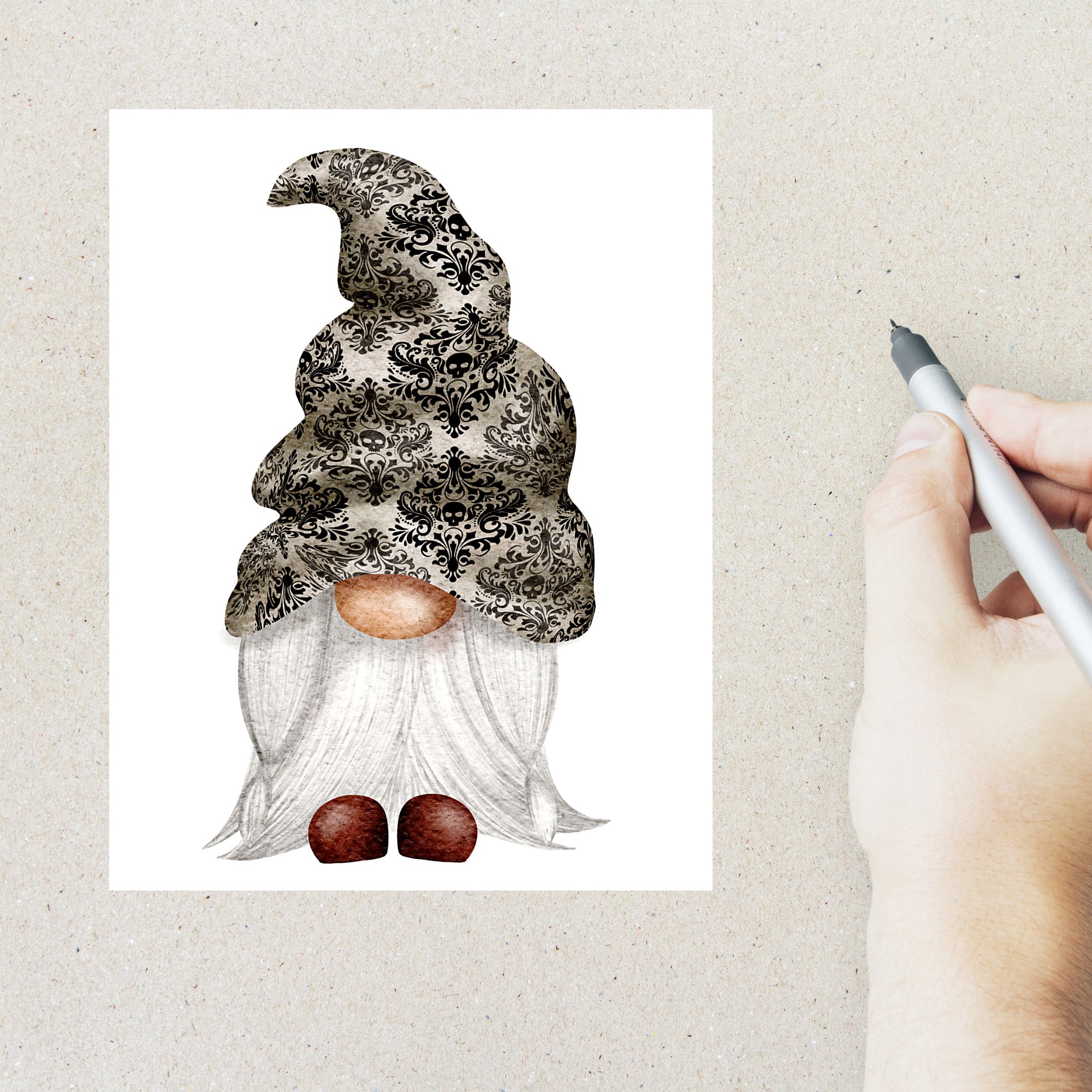 Gothic Gnomes Postcard Set 4 Postcards 130 Thick Cardstock - Etsy