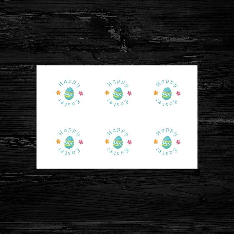 Happy Easter 0.50" Circle Stickers | 77 Stickers per Sheet | Very Small ...