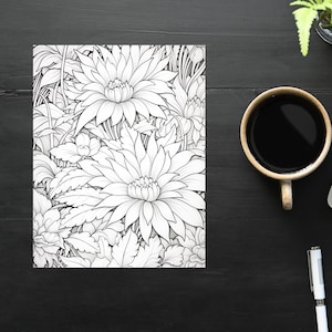 Color Me Flowers Postcards | Set of 4 Postcards | Great for Postcard ...
