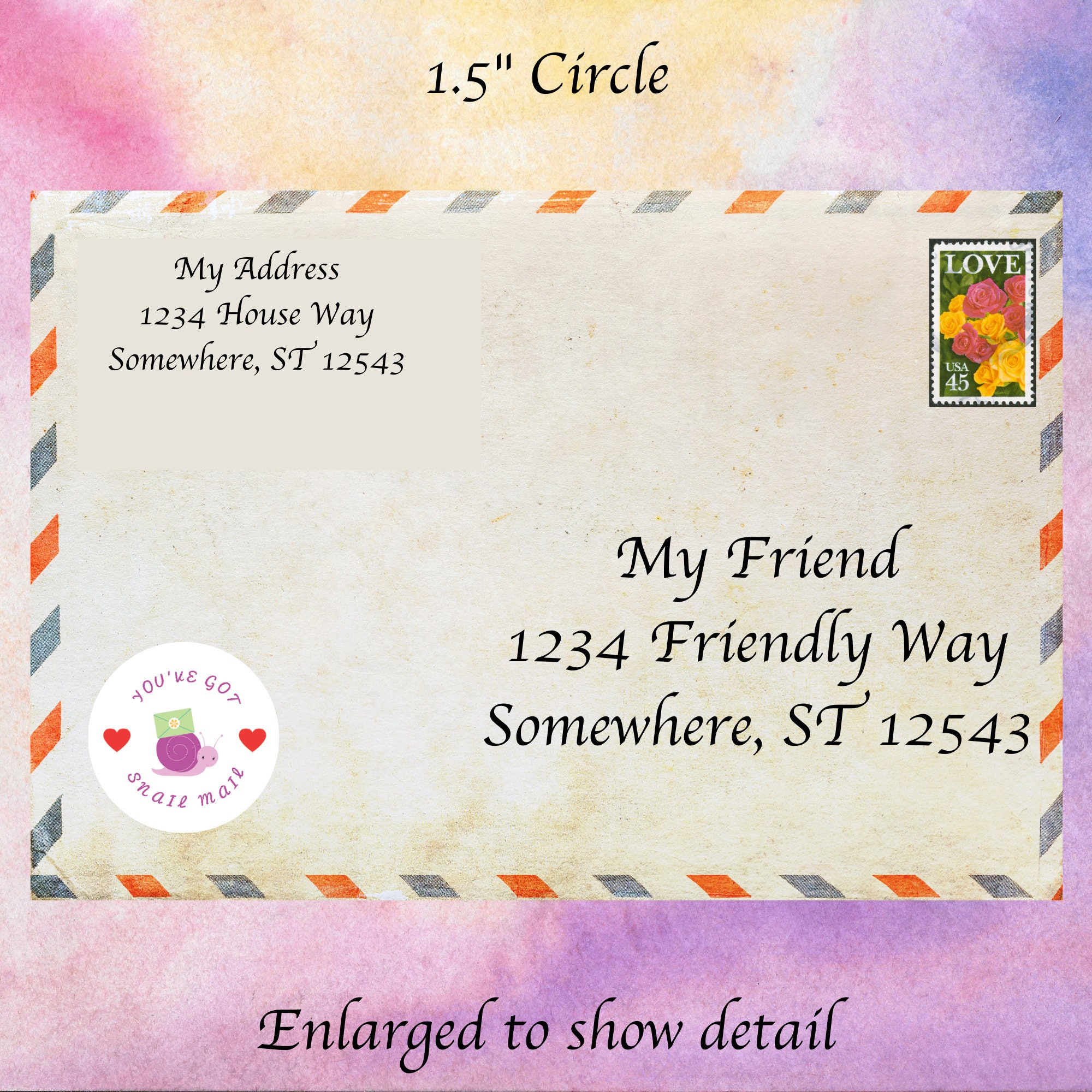 You've Got Snail Mail Stickers | 30 Stickers per Sheet | 1.5