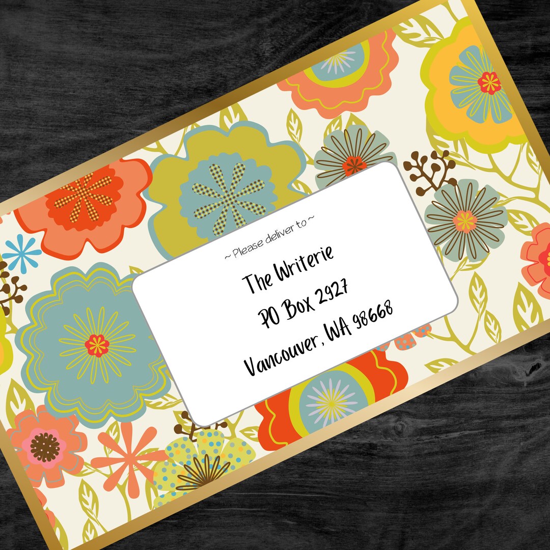 Envelope Address Labels | Set of 10 | for Use With Decorative Envelopes ...