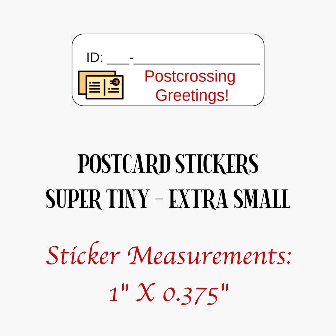 Buy Extra Small Postcard ID Stickers 77 Stickers per Sheet Very Small ...