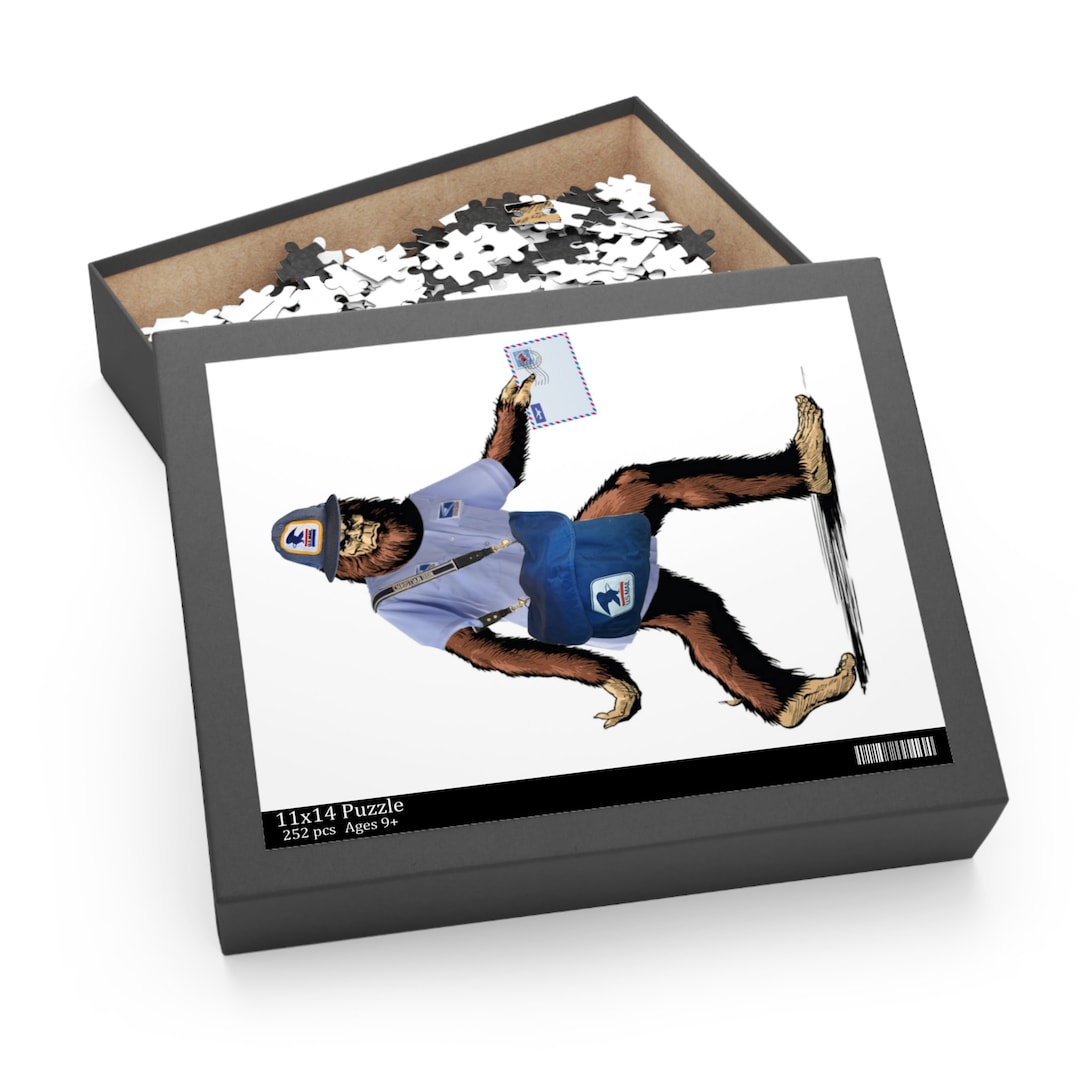 Bigfoot Mailman Puzzle (120, 252, 500-piece) - Etsy