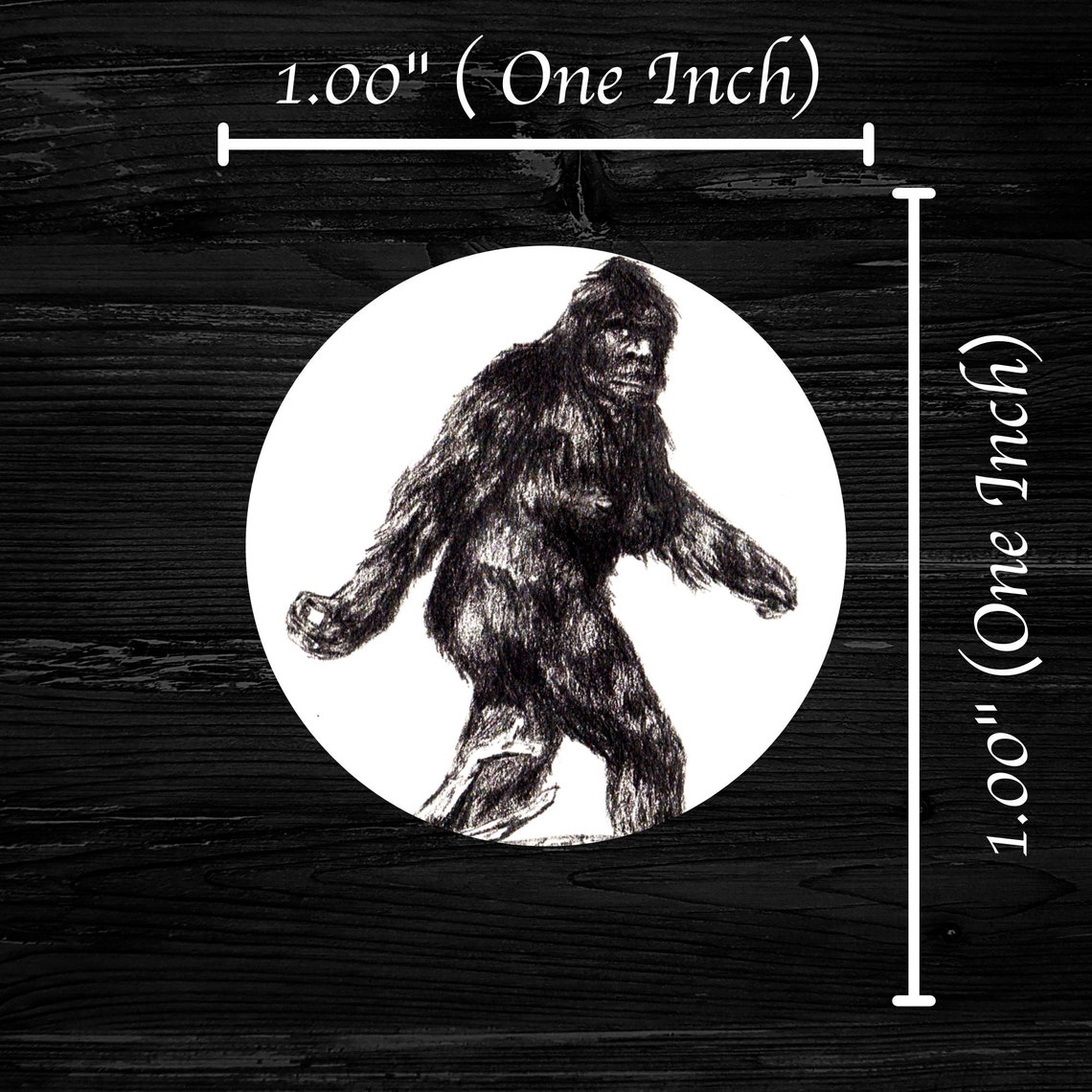 Bigfoot Circle Stickers 63 Stickers per Sheet 1.0 - Etsy