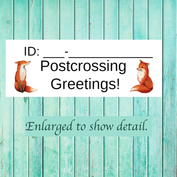 Postcrossing Sticker - Etsy