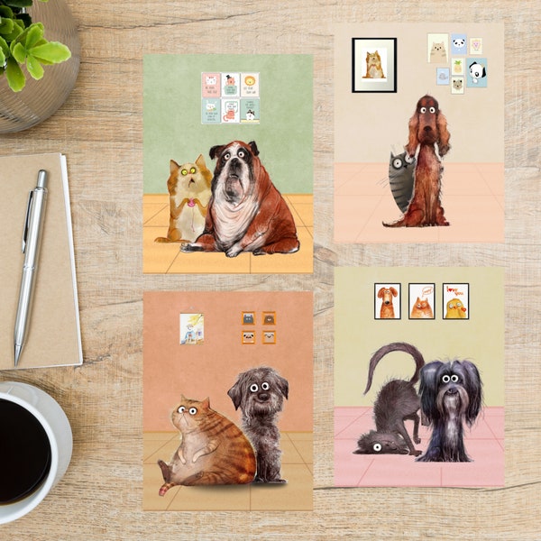 Cartoon Postcard - Etsy