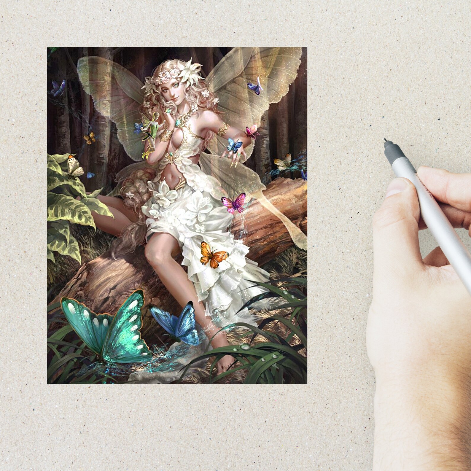 Fantasy Fairy Postcard Set 4 Postcards 130 Thick Cardstock | Etsy