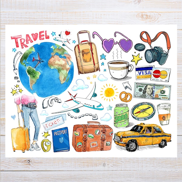 Travel Postcards - Etsy