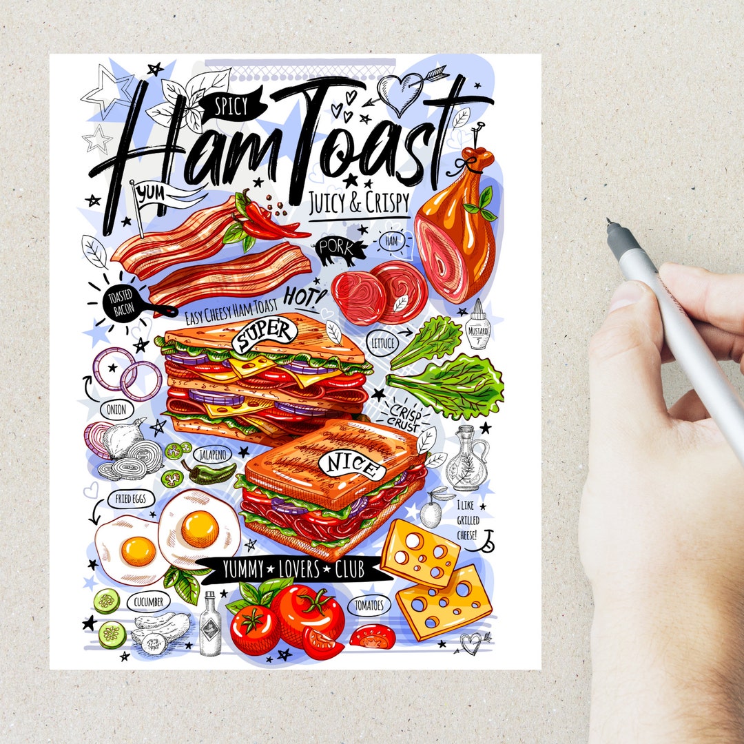 Food Postcard | 1 Postcard | Thick Cardstock | for Sending a Postcard ...