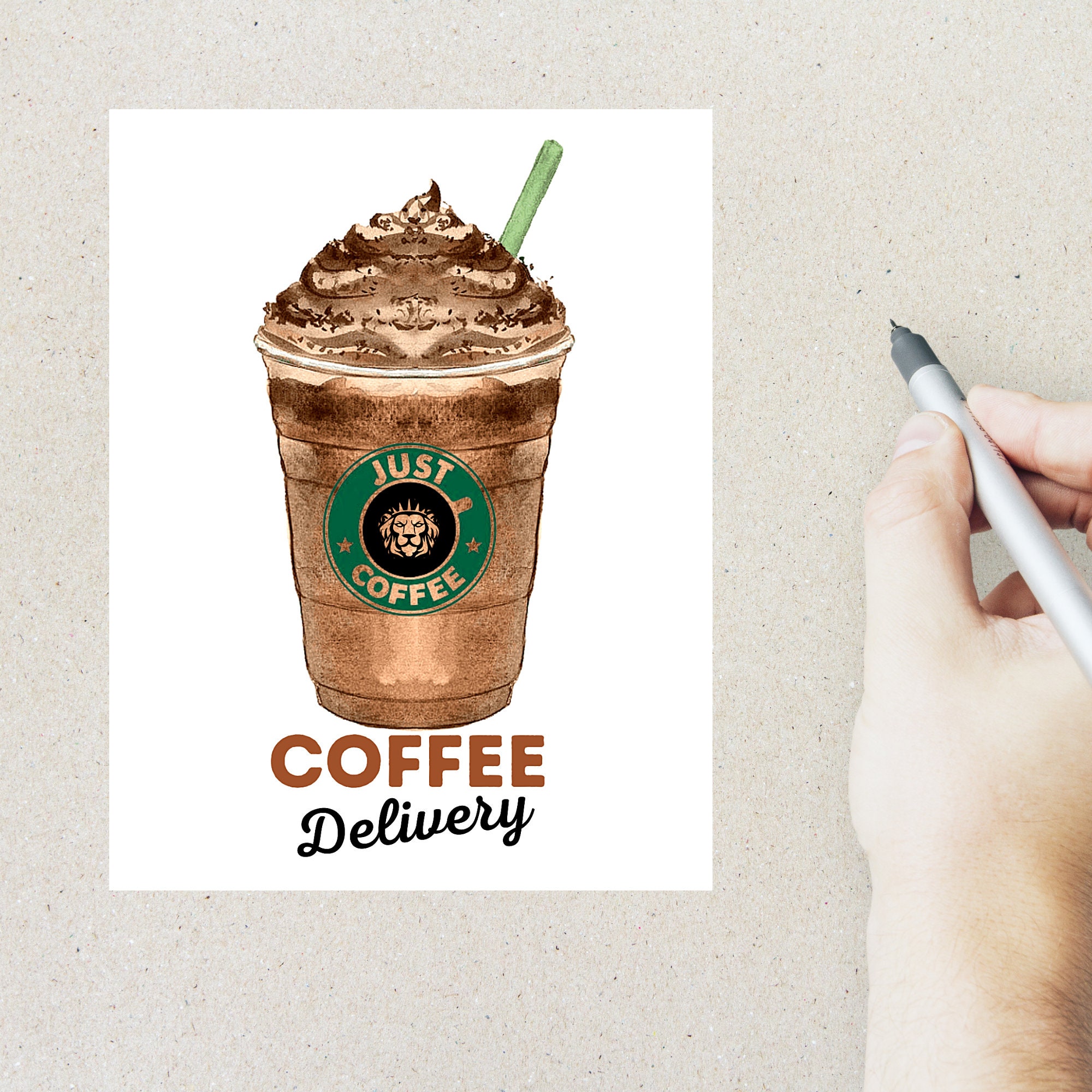 Coffee Love Postcard Set 4 Postcards 130 Thick Cardstock | Etsy