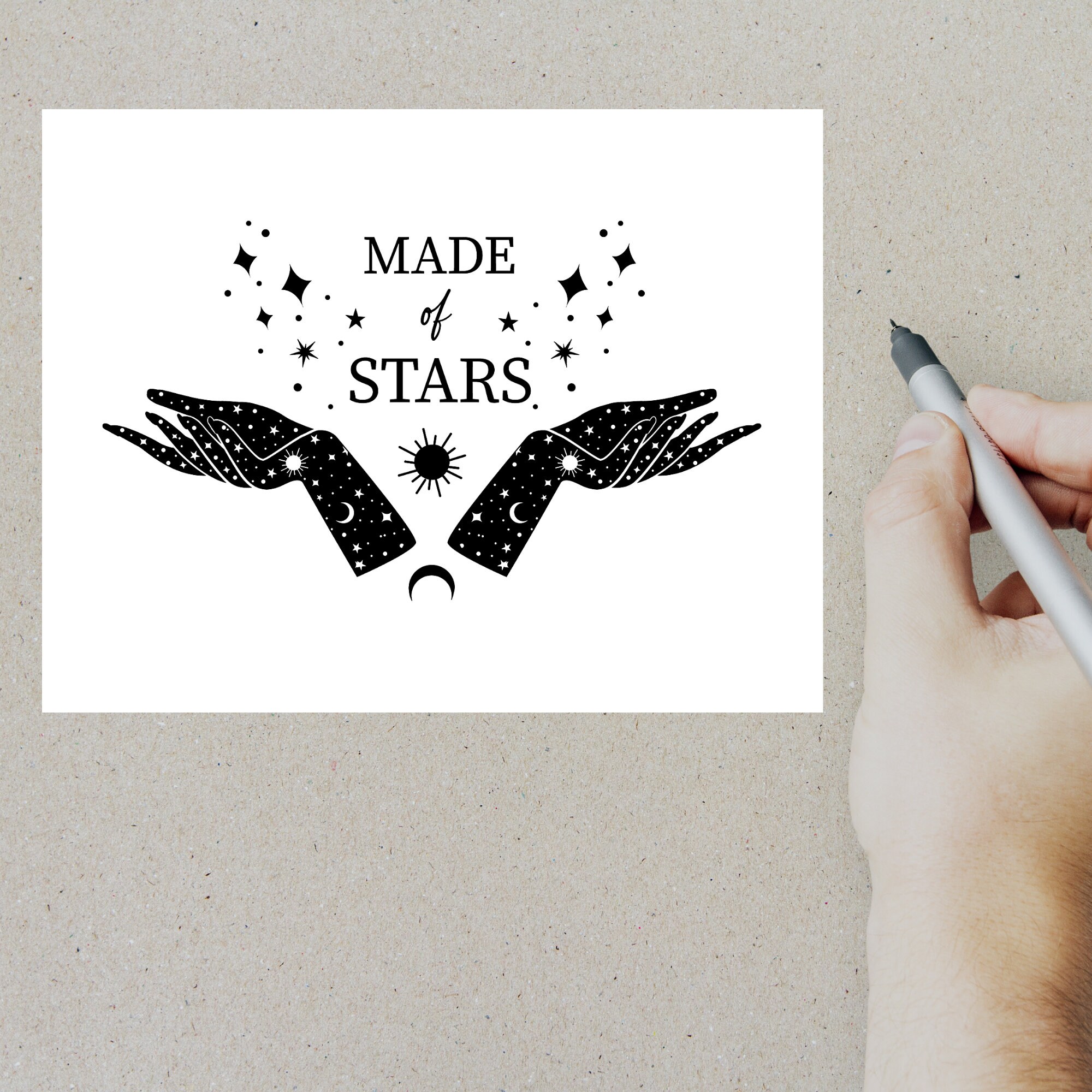 Mystical Magic Postcard Set 4 Postcards 130 Thick - Etsy