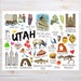 Utah Themes and Landmarks Postcard 1 Postcard Thick Cardstock for ...