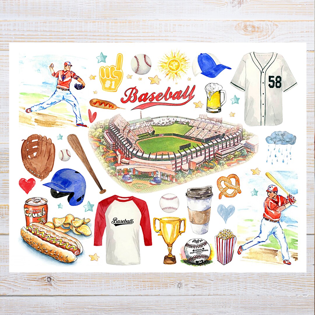 Baseball Postcard 1 Postcard Thick Cardstock for Sending a Postcard to ...
