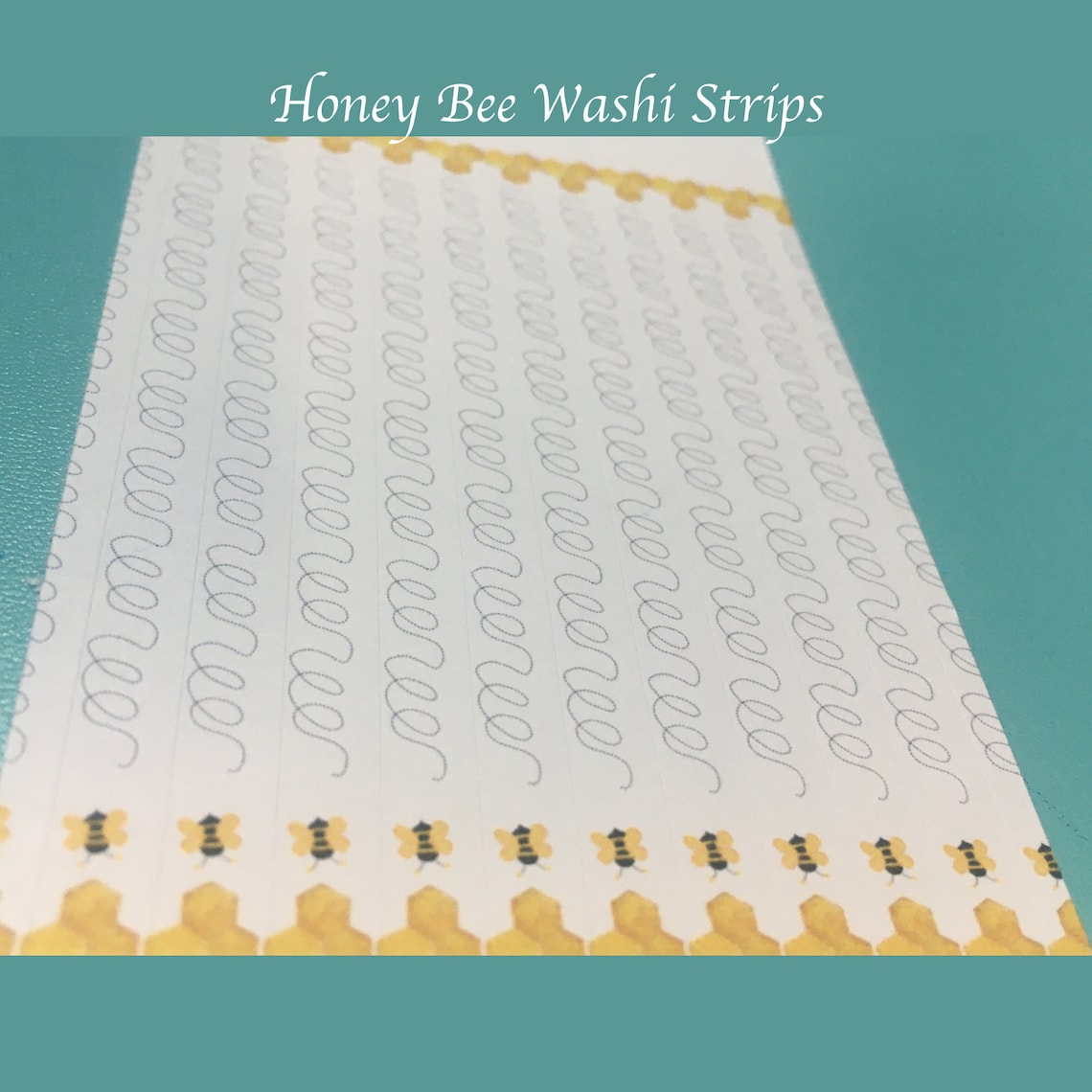 Honey Bee Washi Strips | 20 Strips per Package | Perfect for Decorating ...