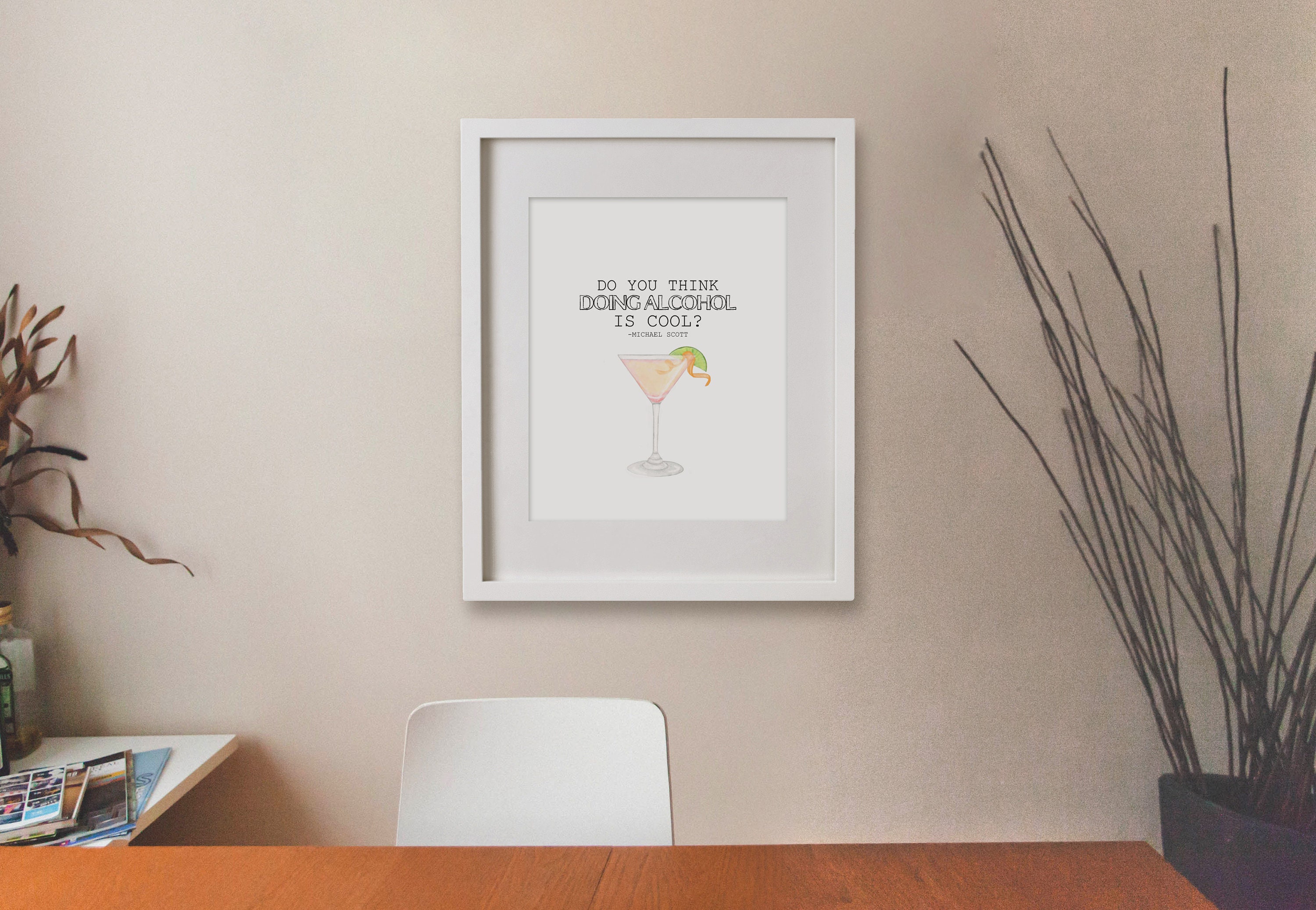 Do You Think Doing Alcohol is Cool The Office TV Show Art | Etsy