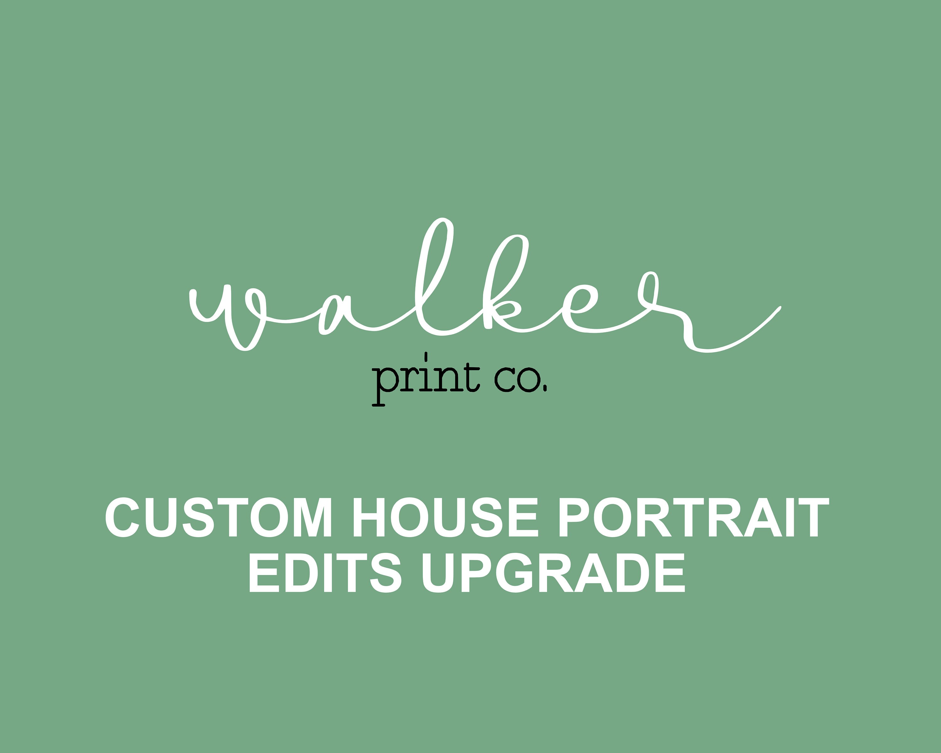 Custom EDITS Upgrade Add On Walker Print Co. | Etsy