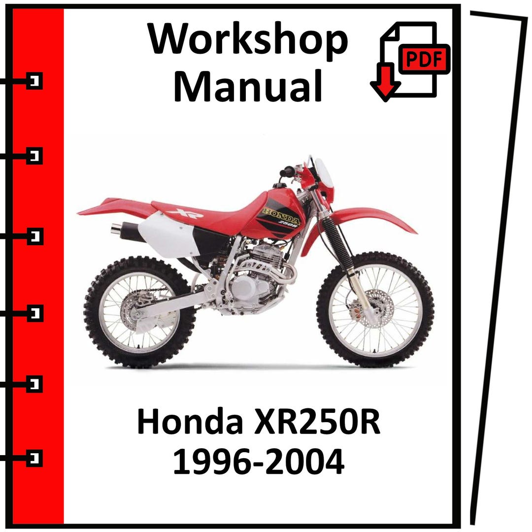HONDA XR250R 1996 1997 1998 1999 2000 2001 2002 2003 2004 Service ...