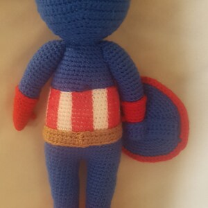 Captain America Crochet Pattern - Etsy