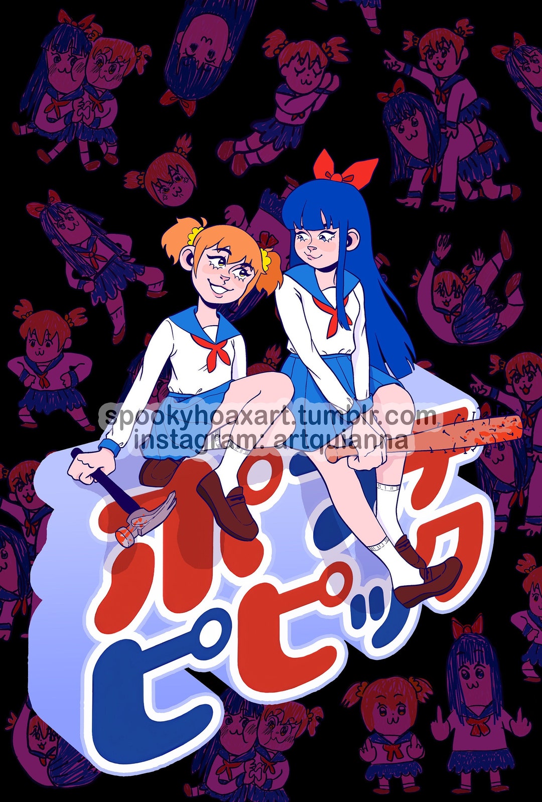 Pop Team Epic Art Print - Etsy