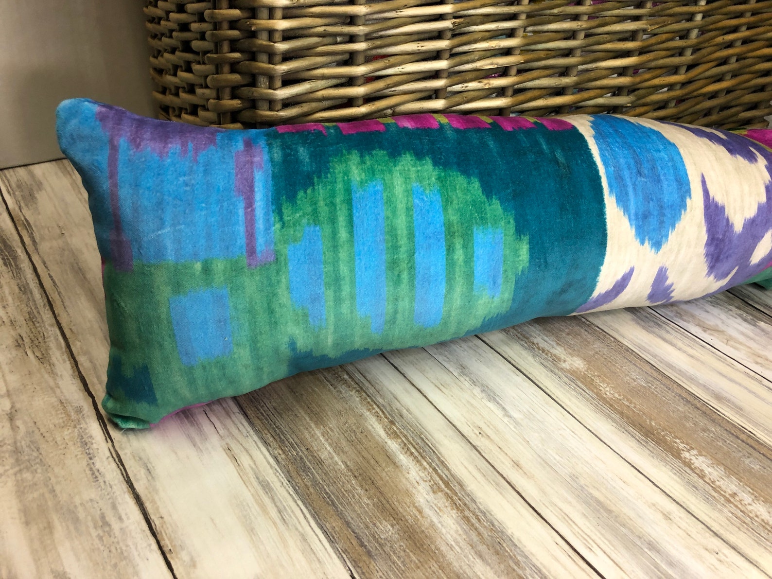 Rainbow Velvet Fabric Handmade Draught Excluder Save Money and | Etsy UK