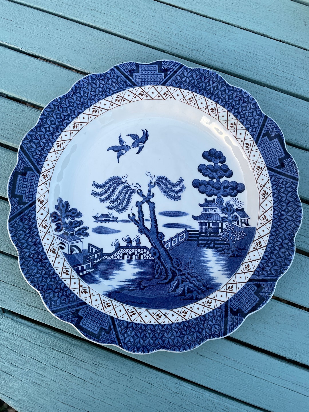 Vintage Booths 'real Old Willow' A8025 Blue and White Decorative ...