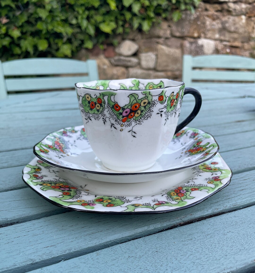 Vintage Sutherland Bone China Tea Cup, Saucer and Plate Set Made in ...