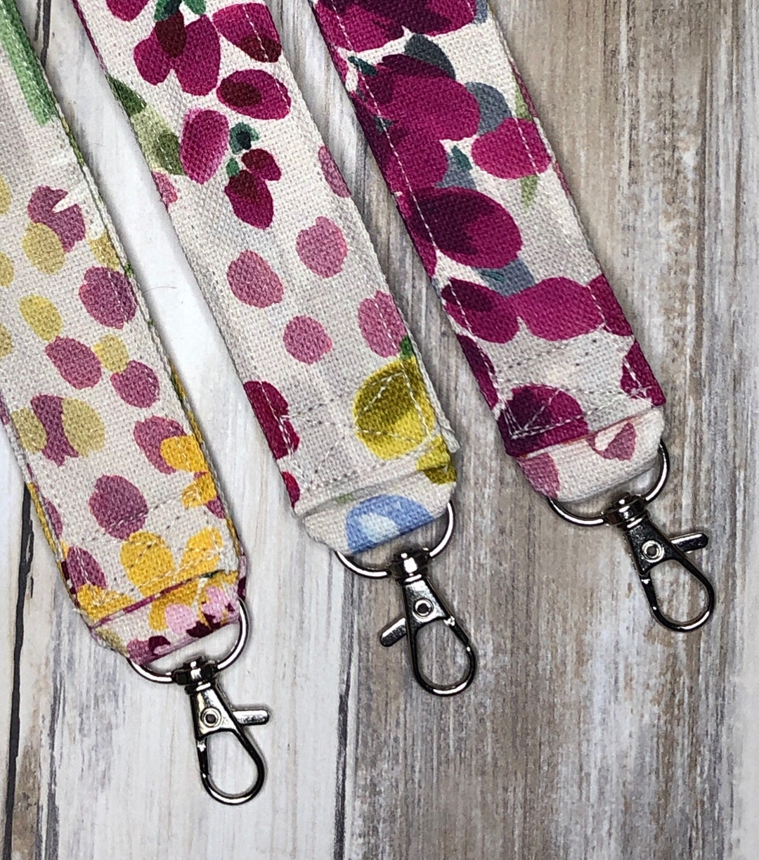 Keyring Strap, Keychain Wristlet, Handmade Fabric Keyring John Lewis ...