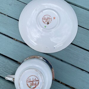 Vintage Colclough Navy Blue and Gold Floral Bone China Tea Cup and ...