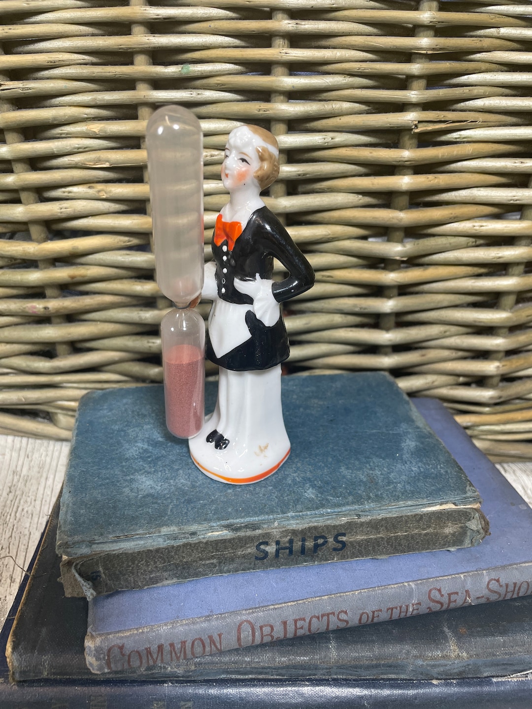 Vintage Porcelain Maid Sand Timer Egg Timer 1930s Original - Etsy