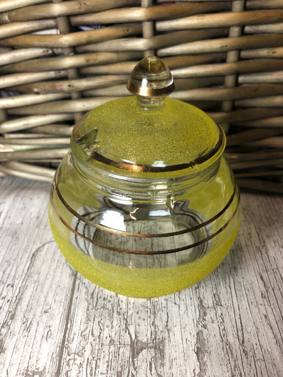 Vintage 1950s Lidded Jam Pot Retro Original - Etsy