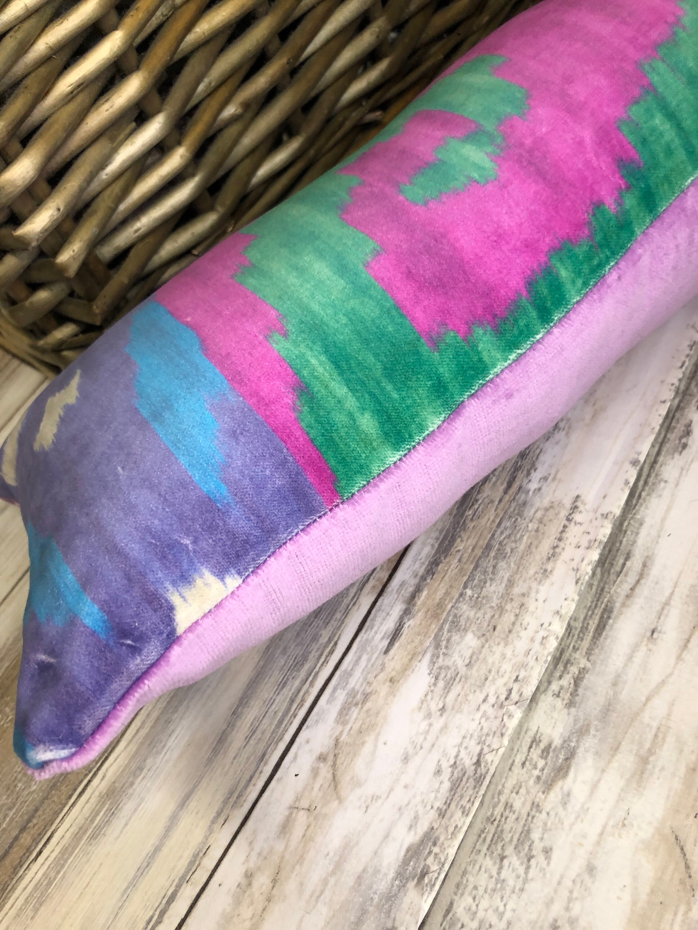 Rainbow Velvet Fabric Handmade Draught Excluder Save Money and - Etsy UK