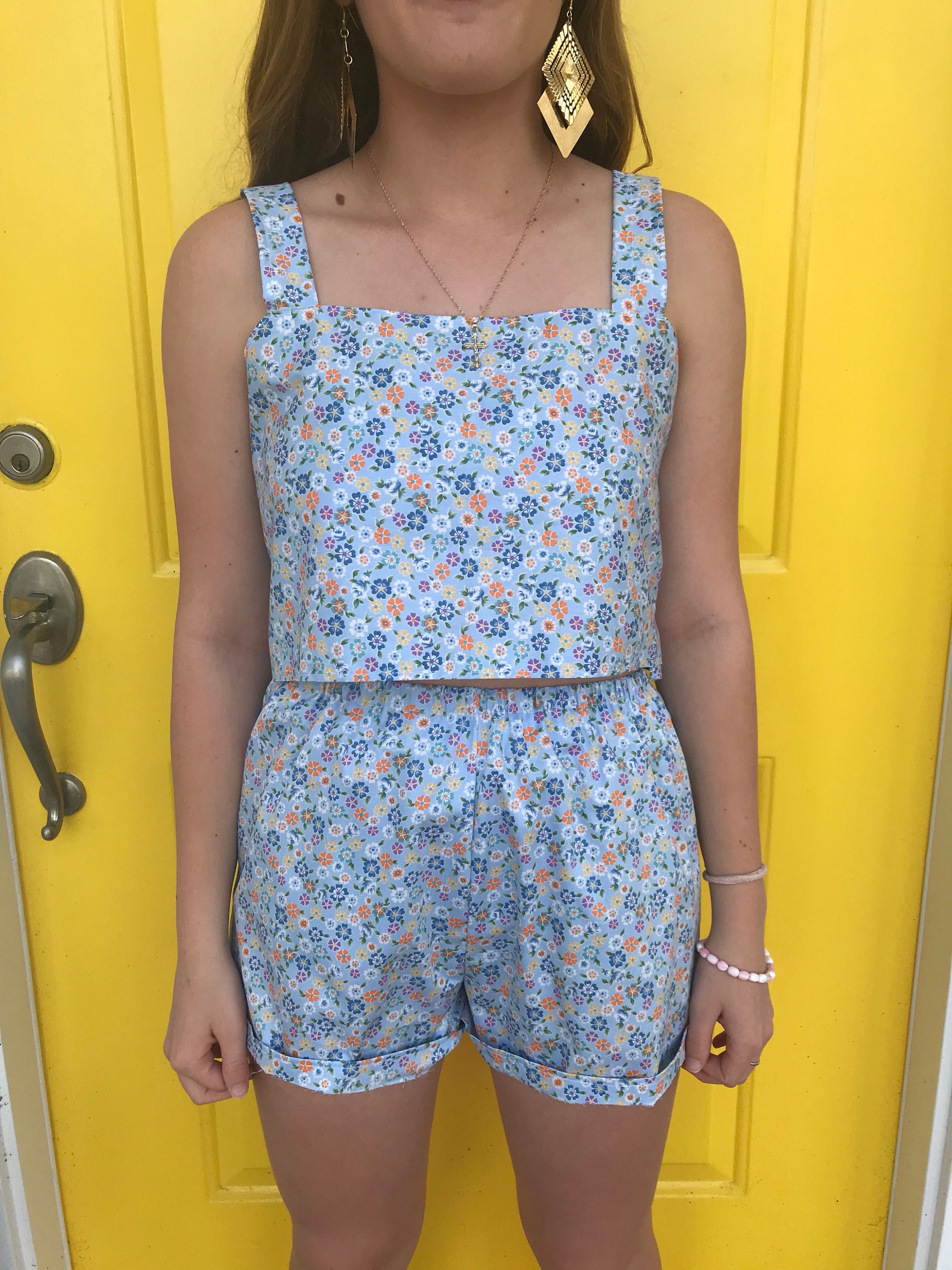 Women's Two-piece Floral Set - Etsy