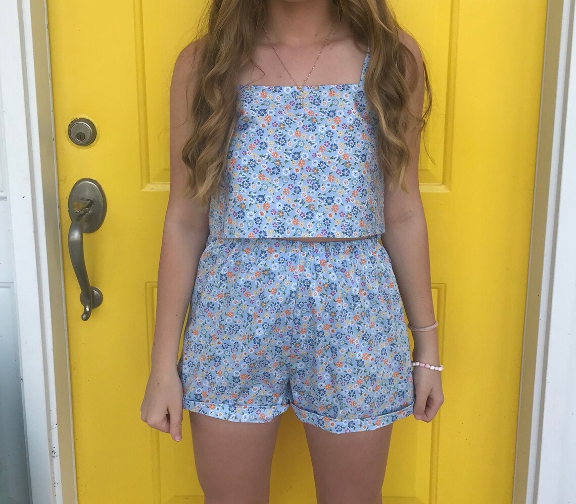 Women's Two-piece Floral Set - Etsy