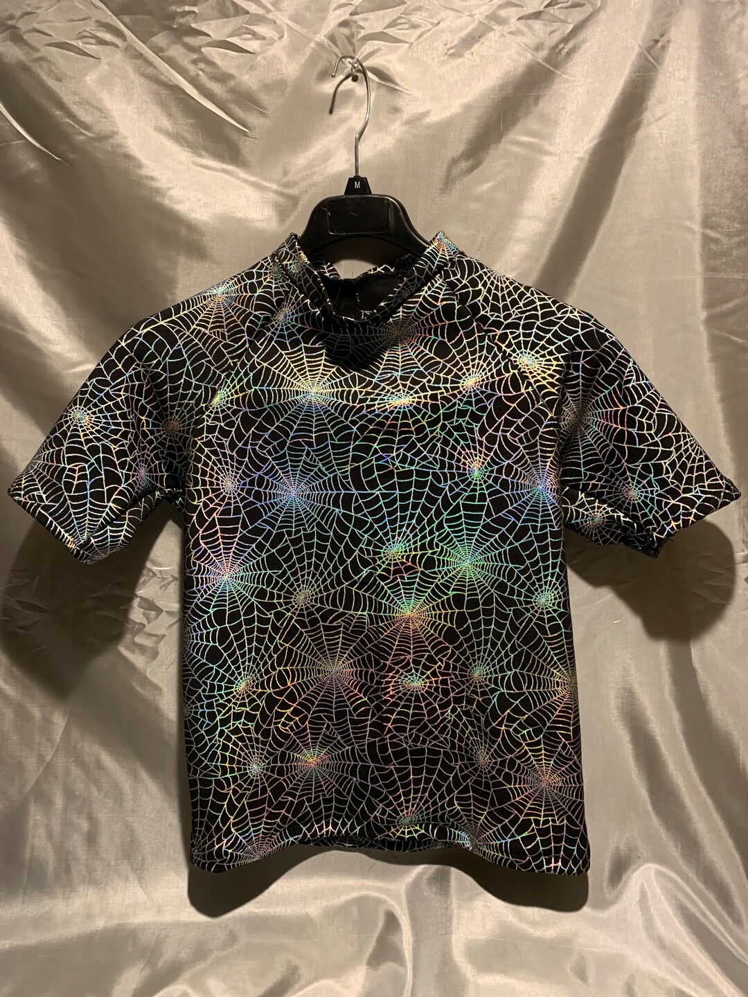Black Spiderweb T-shirt - Etsy