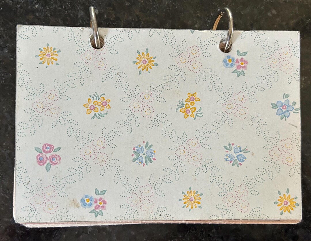 Vintage 1990 Homemade Handmade Memorial Cookbook Recipes 2-ring Binder ...