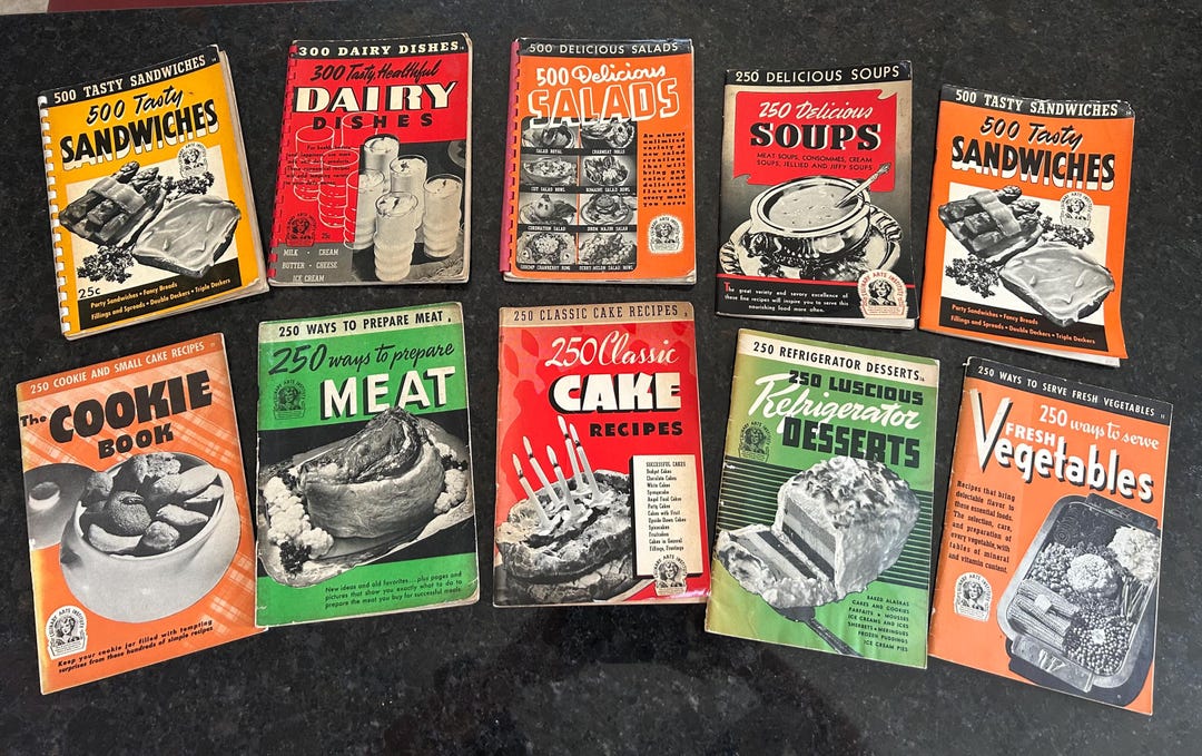 Vintage 1940’s Culinary Arts Institute Cookbooks Recipes WWII Wartime ...