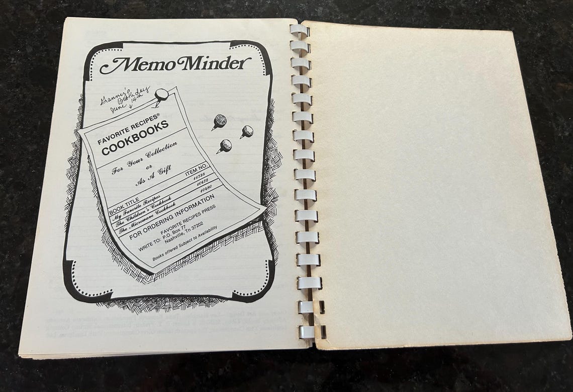 My Favorite Recipes Cookbook Created Compiled by Me! W/ Handwritten ...