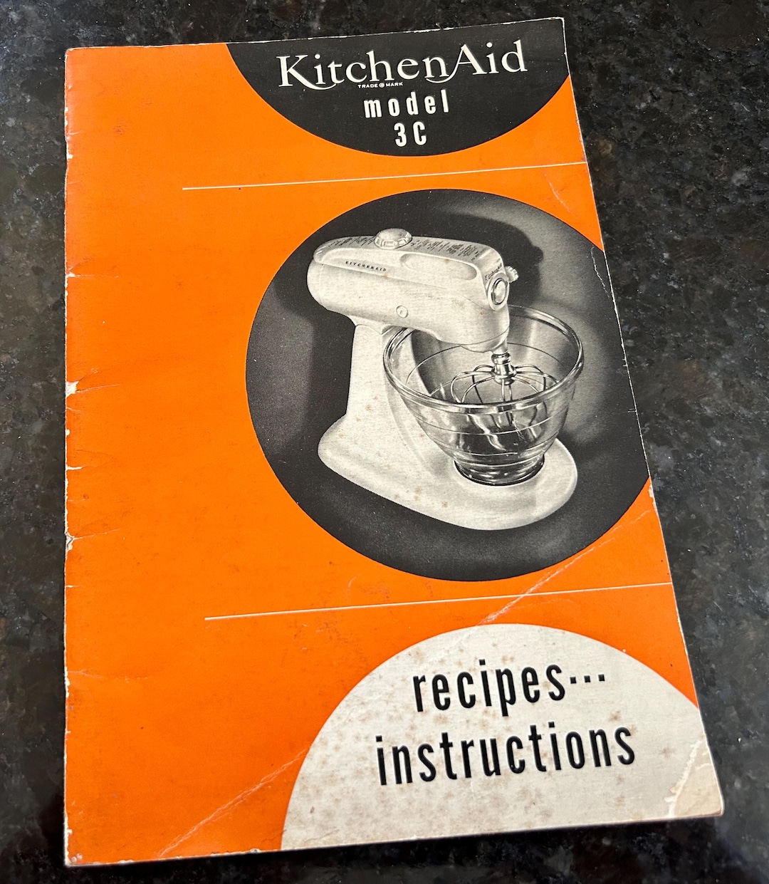 Vintage Kitchenaid Model 3C Recipes & Instructions Manual Coffee Mill ...