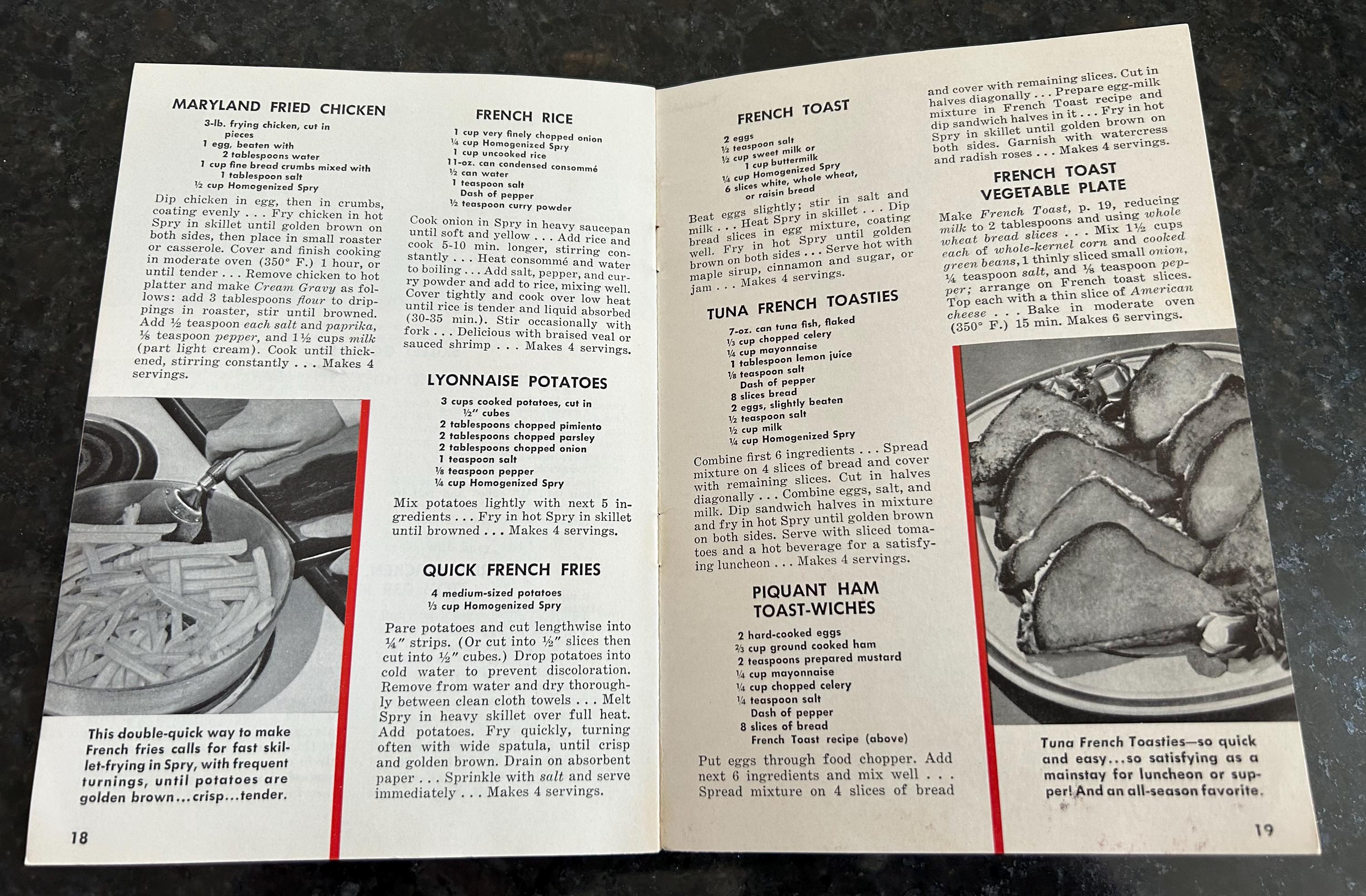 Vintage Frying Made Easy Spry Shortening Paperback Booklet Tips and ...