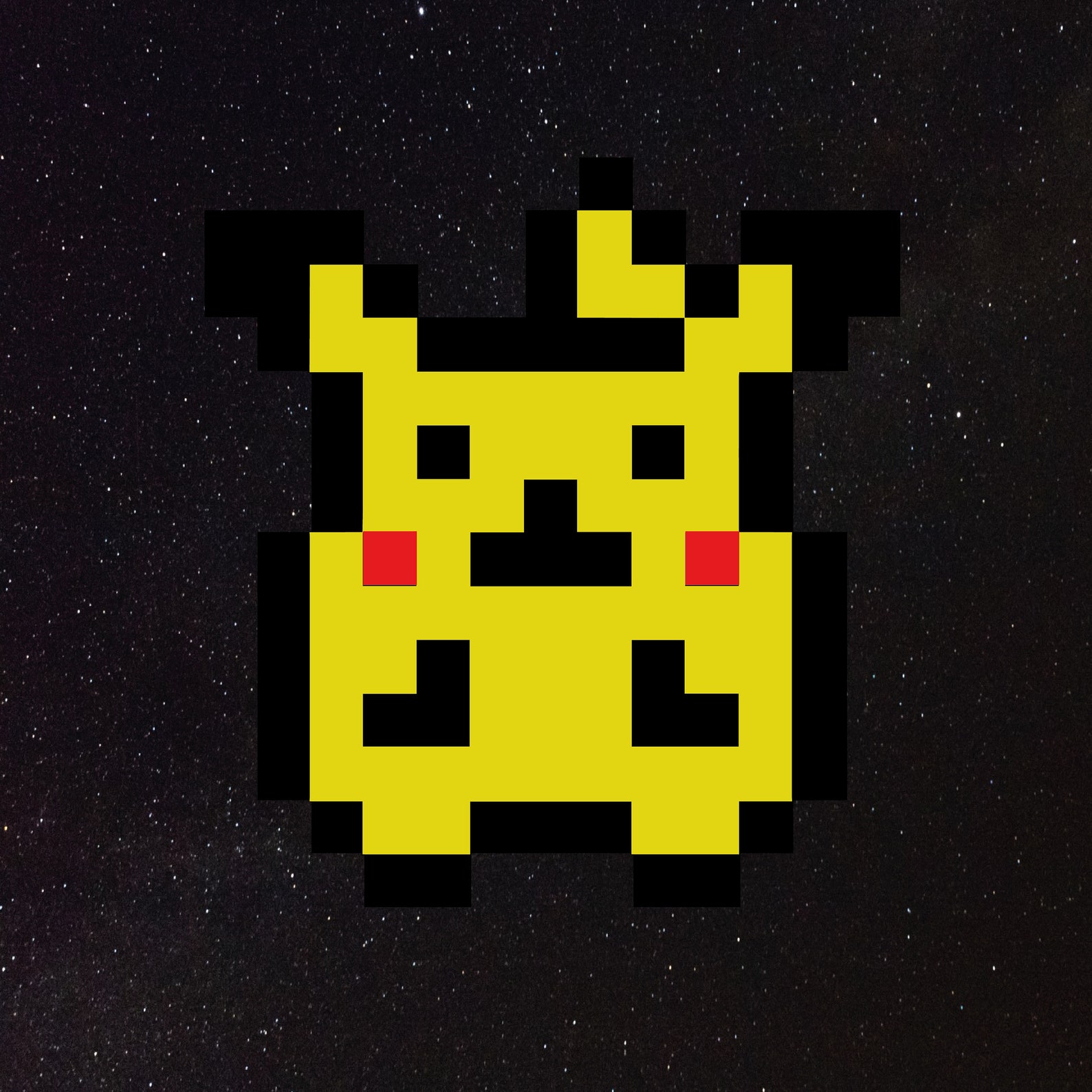 PIKACHU 8 BITS Decal / nintendo sticker / yellow pokemon / | Etsy