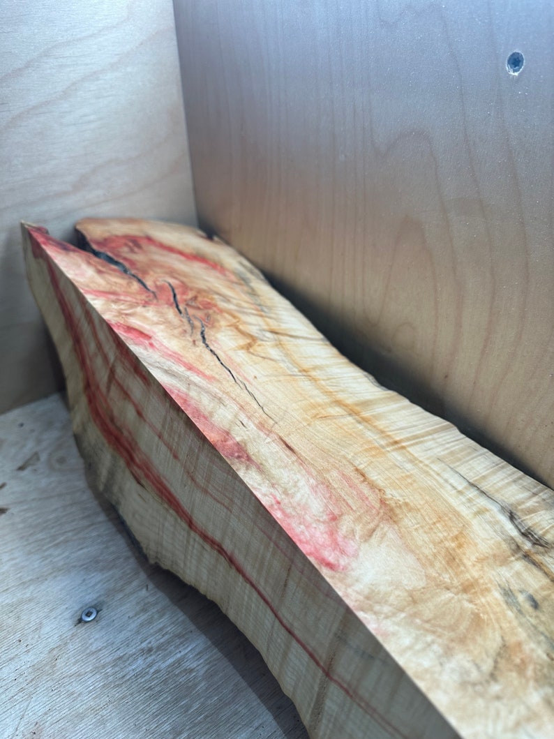Big Figured Box Elder 1/4 Log - Etsy