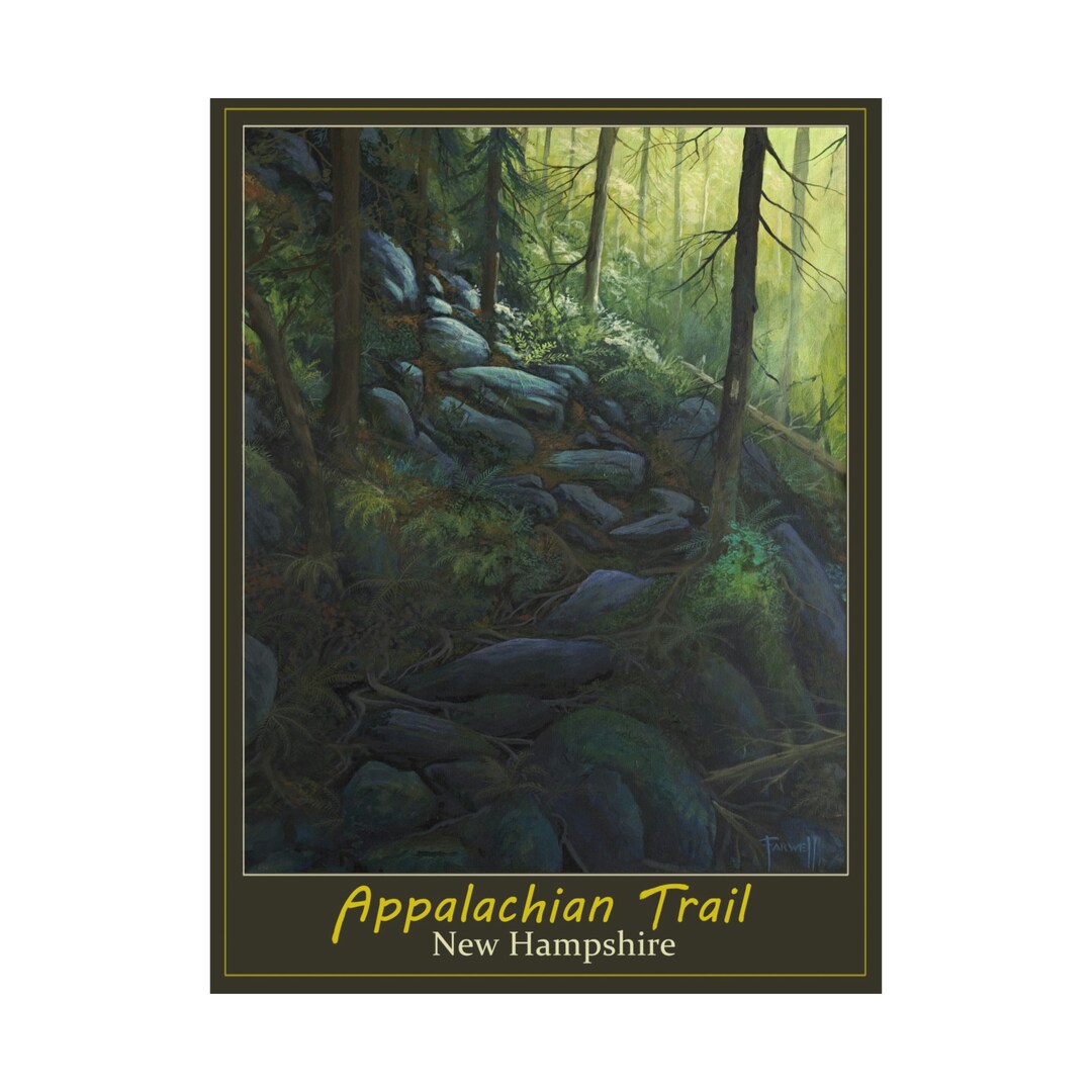 Appalachian Trail Art Print Scenic Travel Poster Wall Art - Etsy