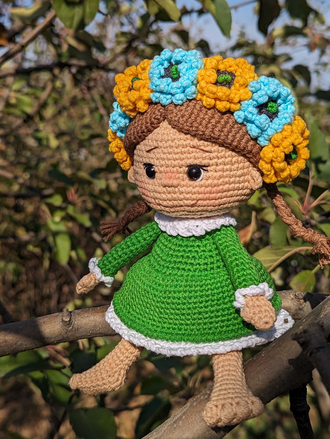 Crochet Ukrainian Doll, Ukrainian Souvenir, Ukrainian Style, Doll,a ...