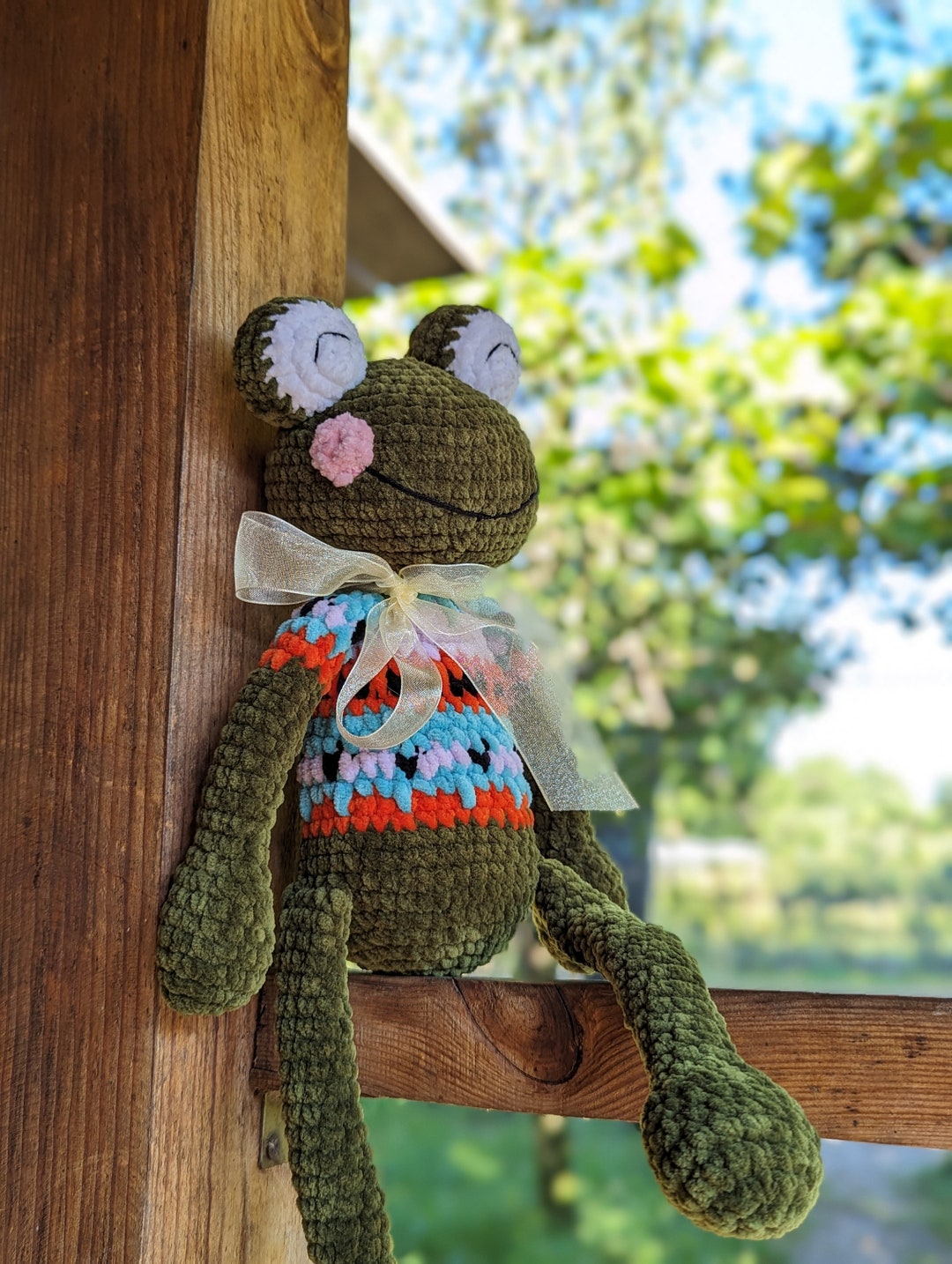 Frog, Frogs Plush Crochet Green Frog Amigurumi Stuffed Plush Toy - Etsy