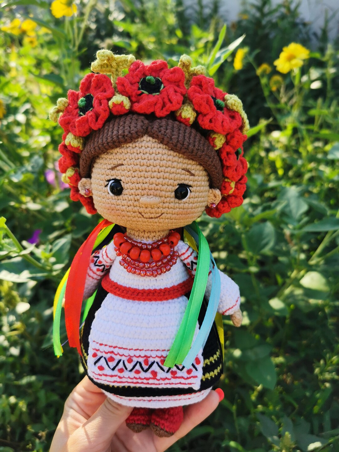 Crochet Ukrainian Doll, Folk Costume Souvenir - Etsy