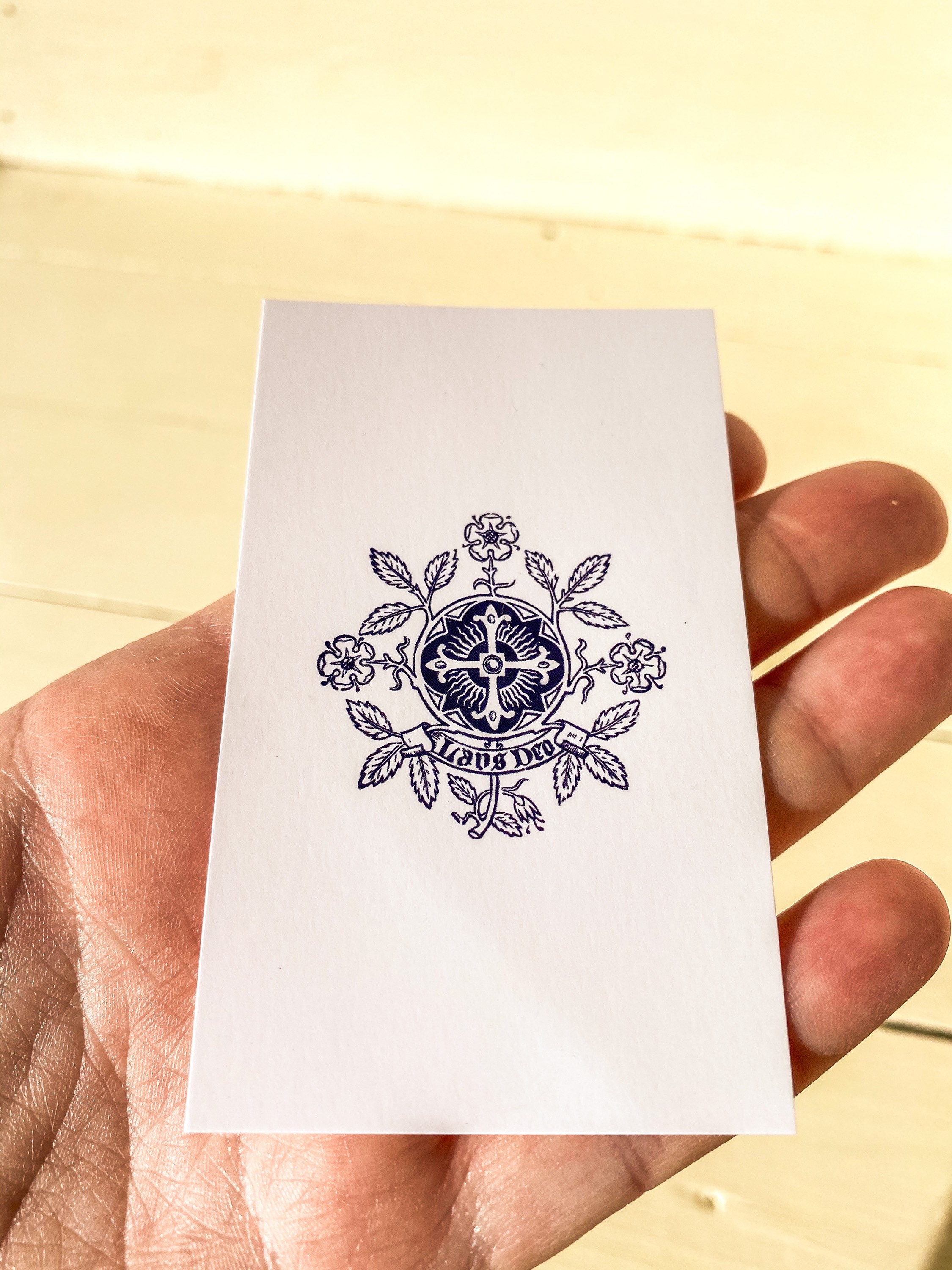 Laus Deo Prayer Card: Vintage Catholic Gift Card - Etsy