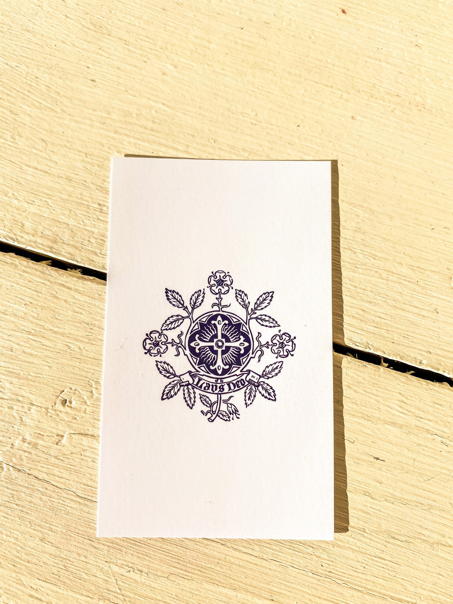 Laus Deo Prayer Card: Vintage Catholic Gift Card - Etsy