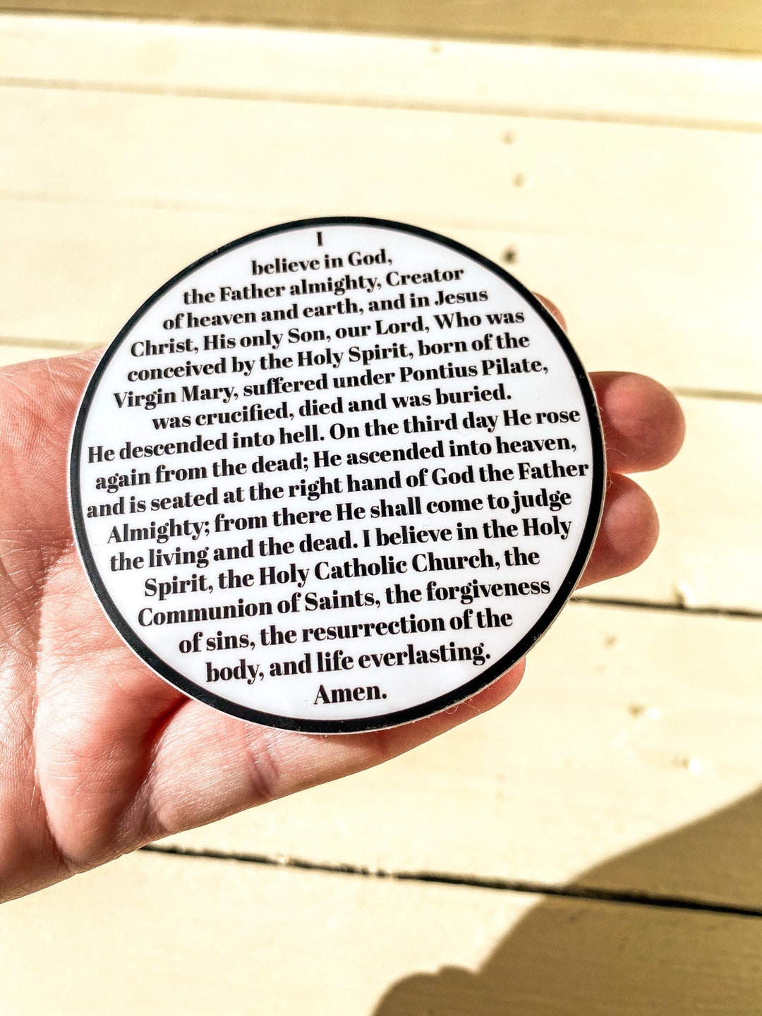 Apostle’s Creed | Catholic Education | Catholic Sticker | Learn Prayer ...
